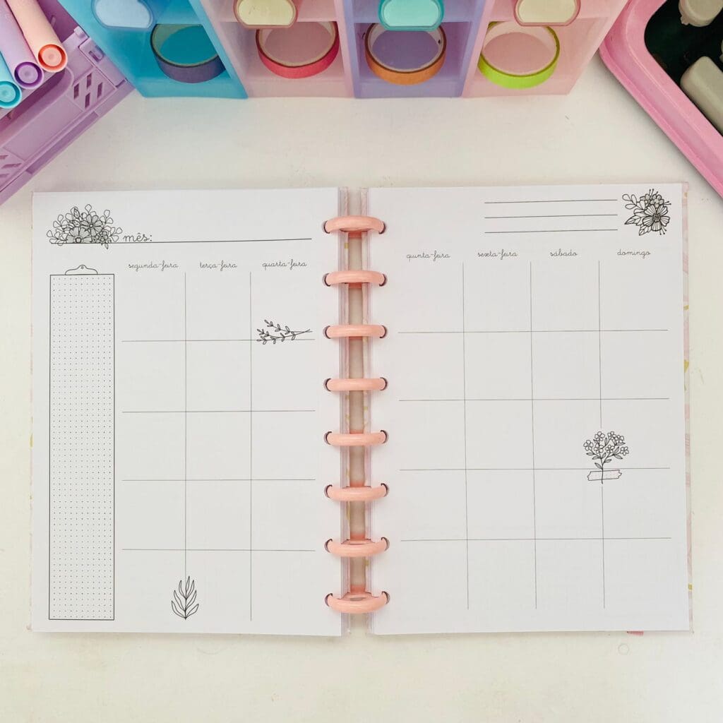 Planner de Disco A5 Floral Elegante - Buendía